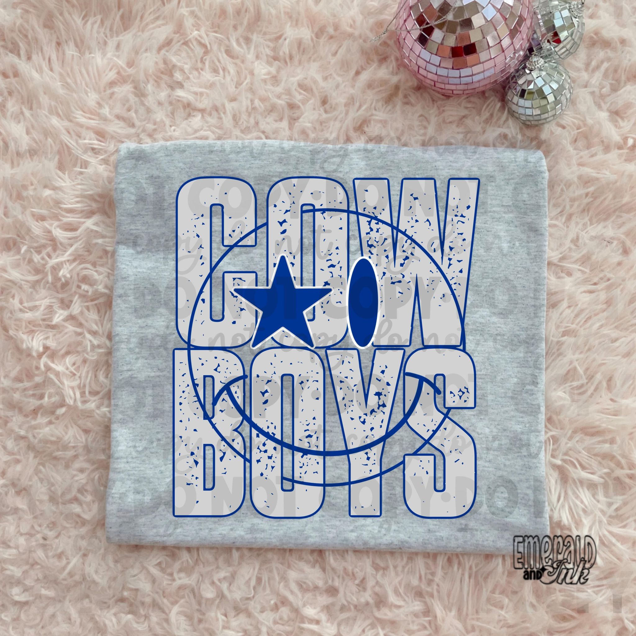 Happy Cowboys - DTF Transfer*TAT 5-7 biz days – Emerald & Ink