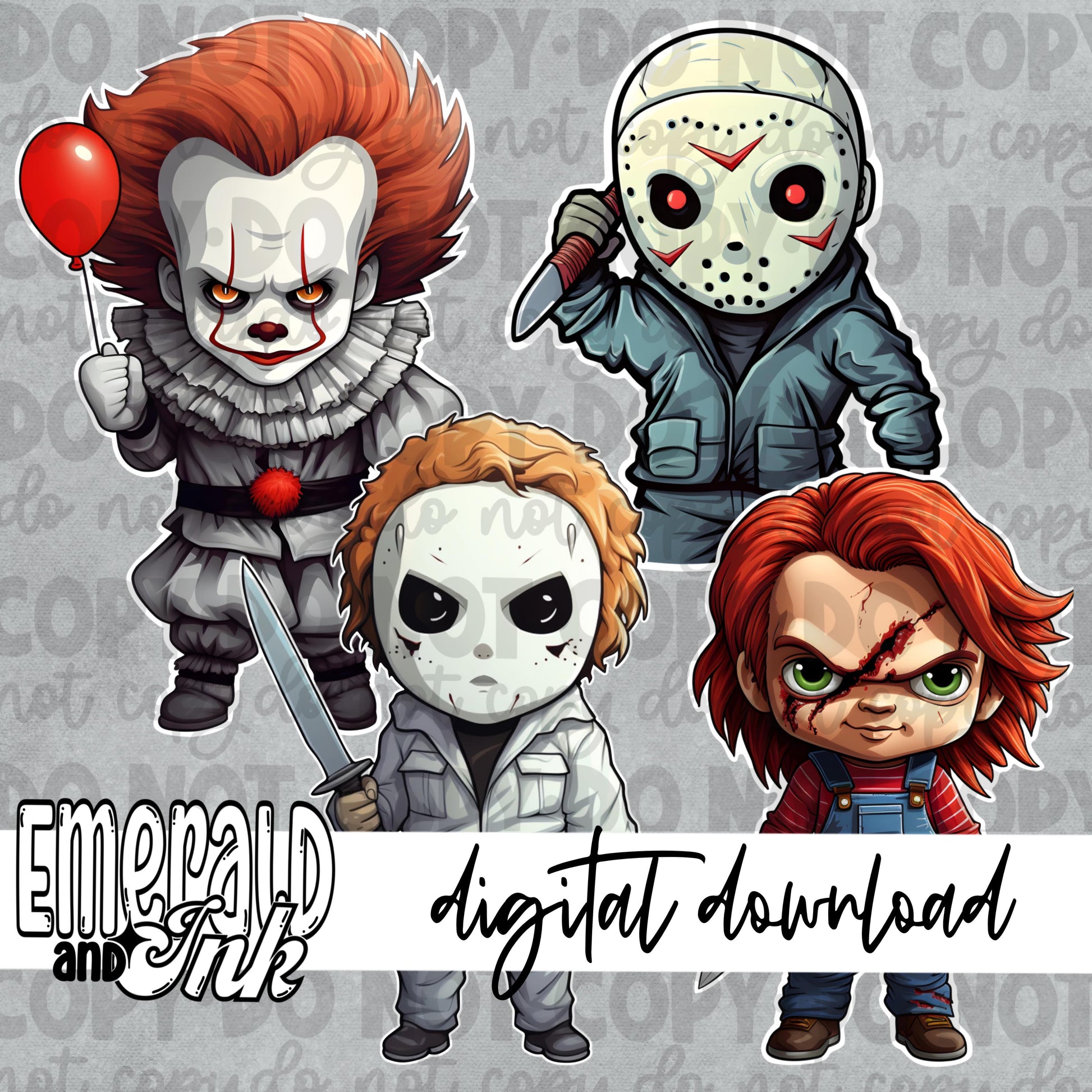 Spooky Gang - Digital Download – Emerald & Ink