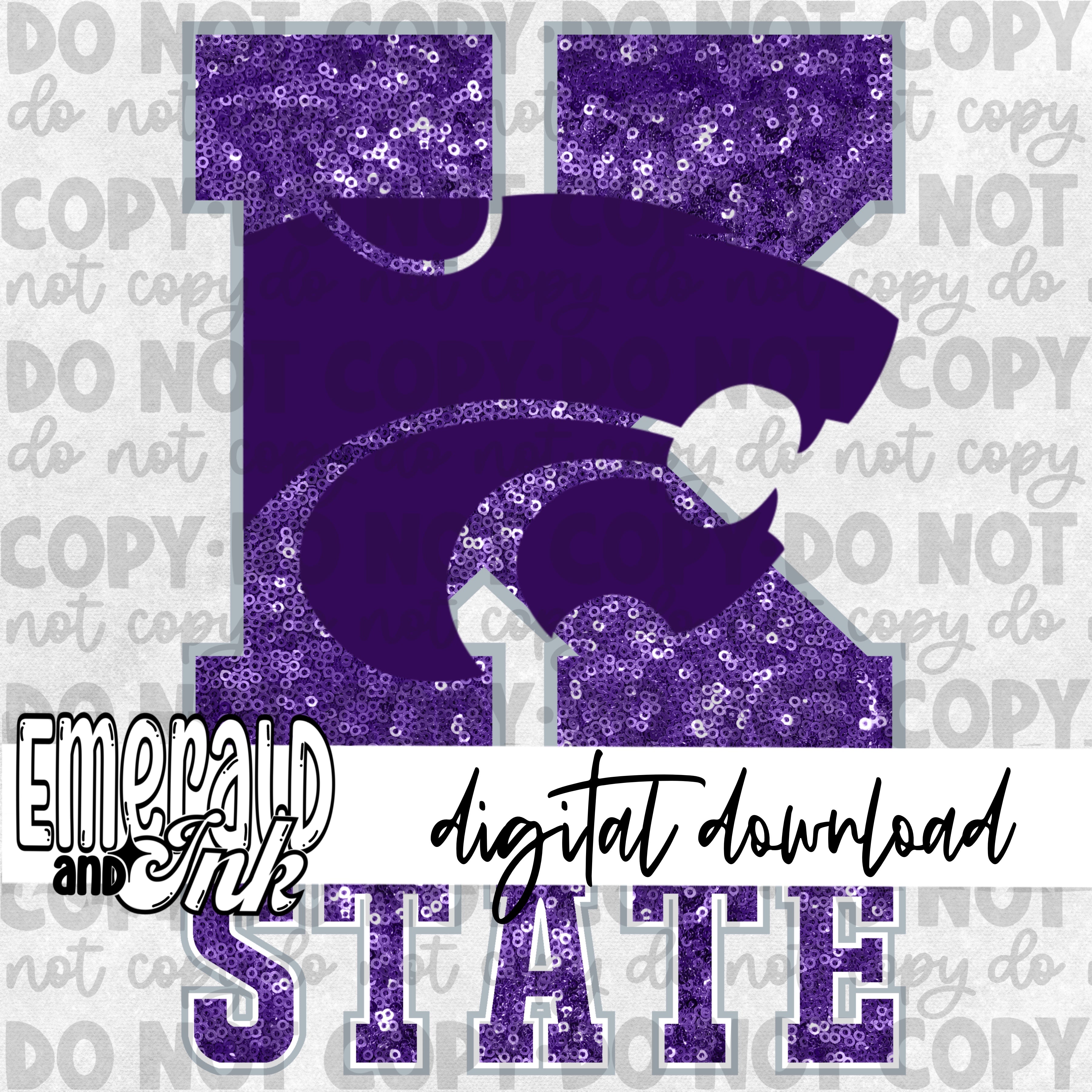 K State (purple) - Digital Download – Emerald & Ink
