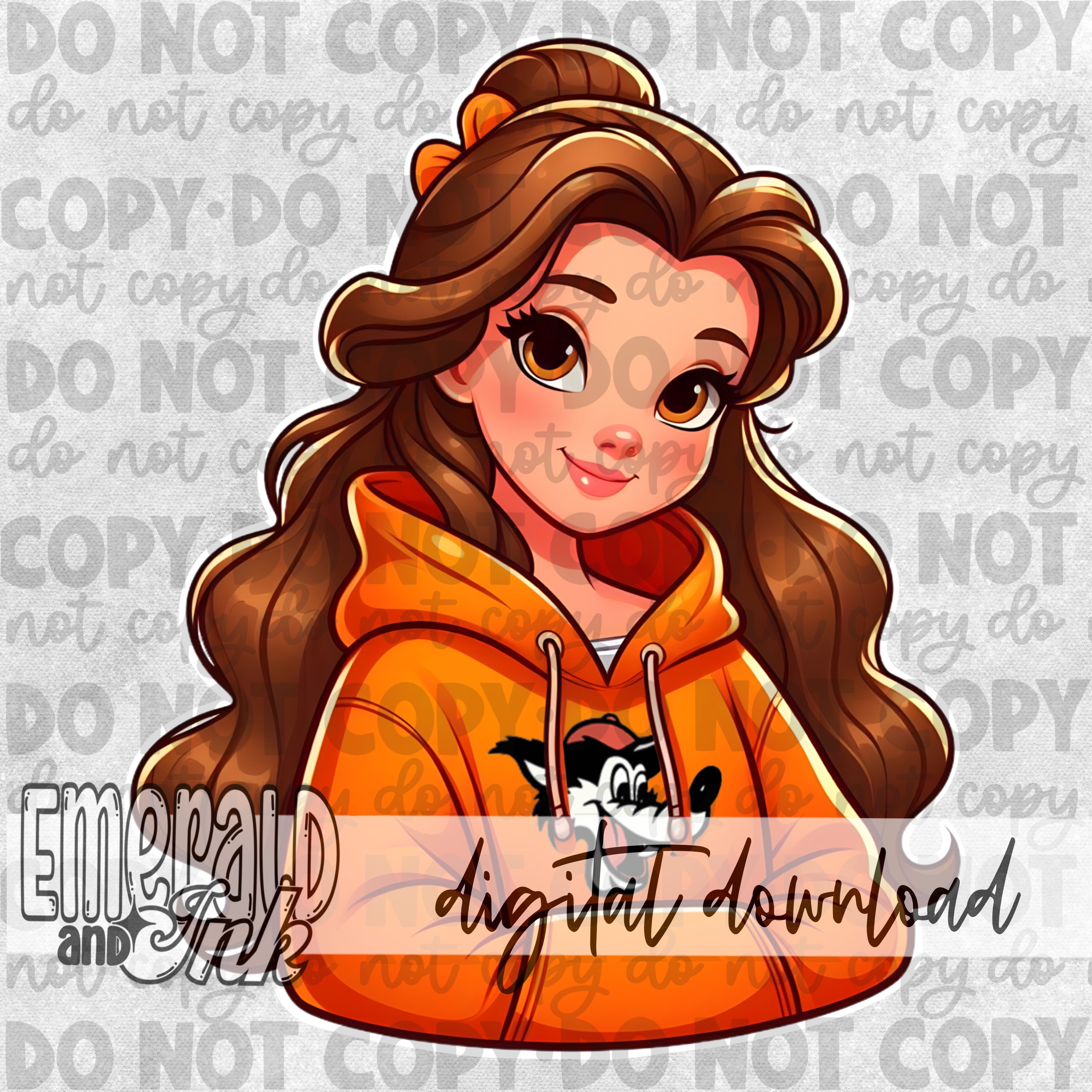 Beauty - Wolves Orange - Digital Download – Emerald & Ink