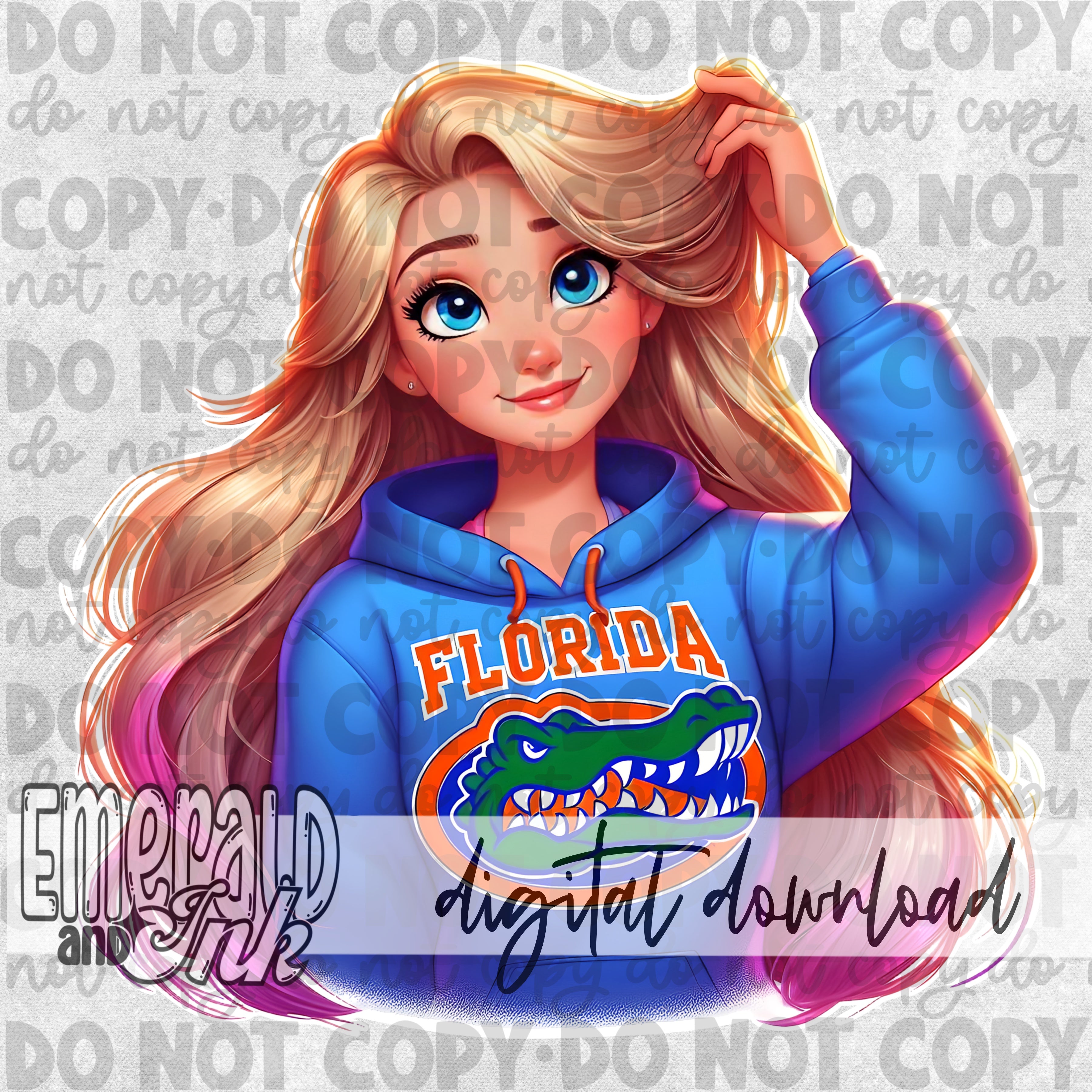 The Lost Princess - Florida Blue - Digital Download – Emerald & Ink