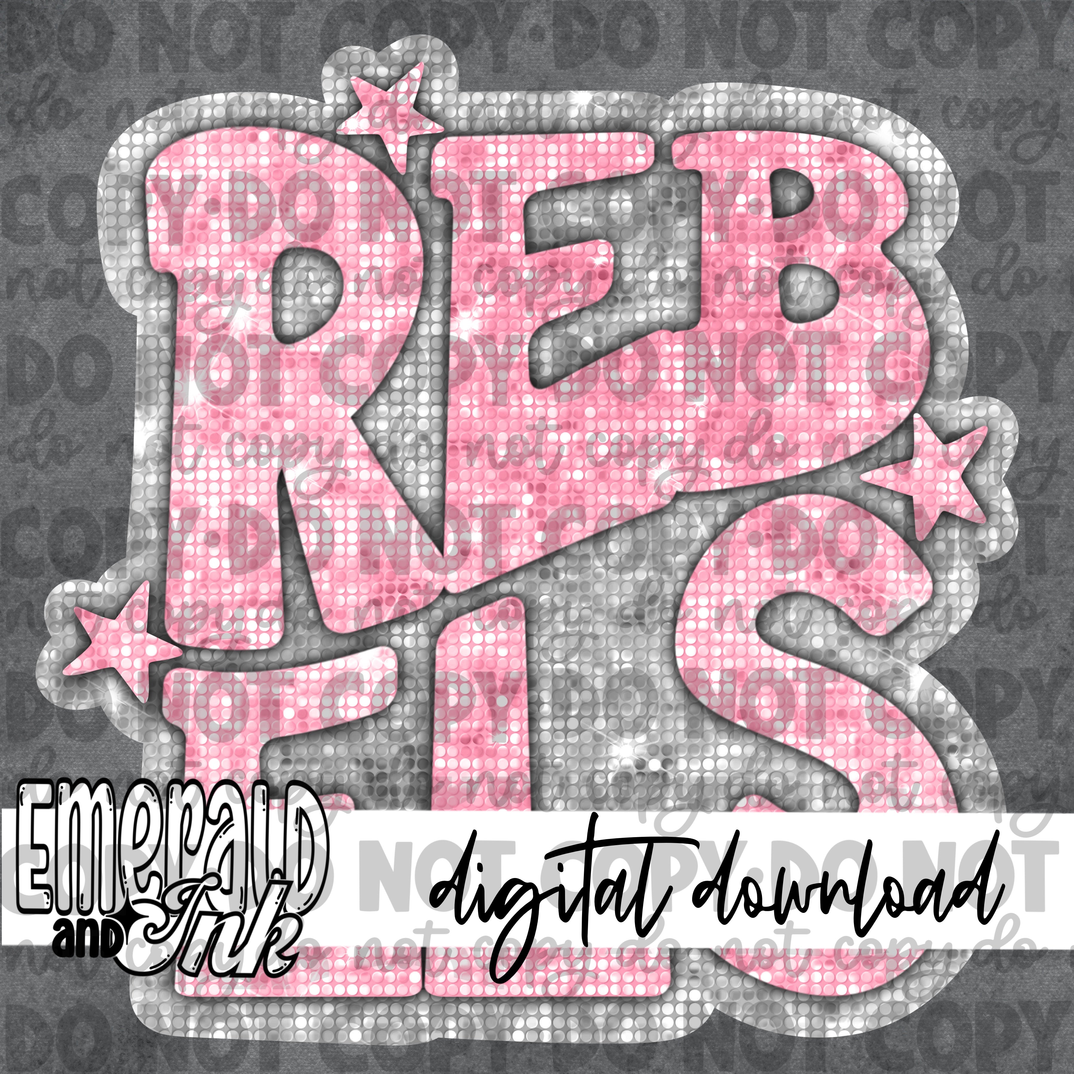 Rebels Blingy Pink - Digital Download – Emerald & Ink