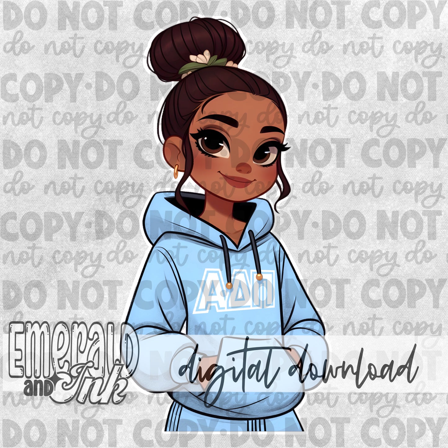 Bayou Princess - ADPi - DIGITAL Download – Emerald & Ink